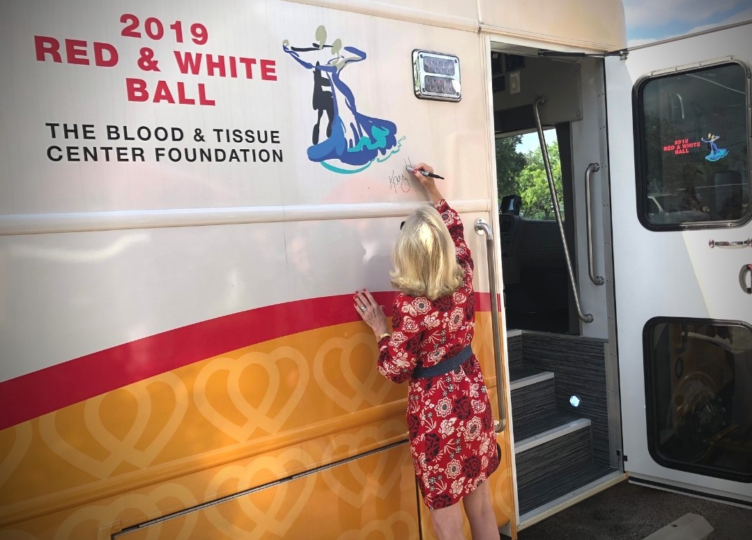 Bus Reveal for 2019 Red & While Ball - BioBridge Global